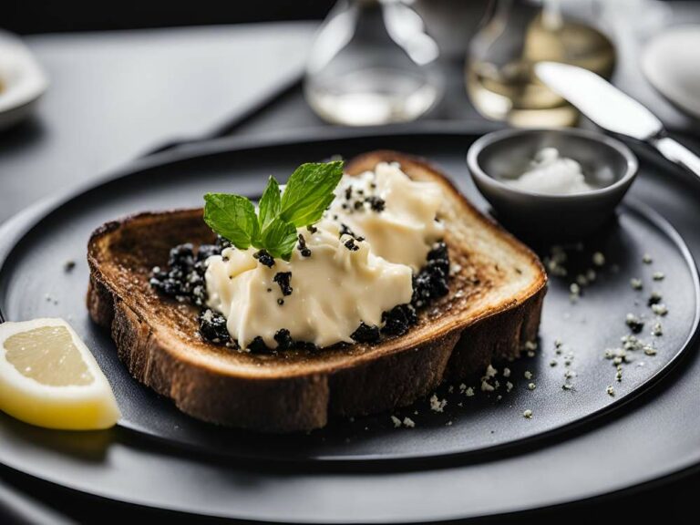 Einfacher Toast mit Trüffelbutter und einer Prise Meersalz - difresco